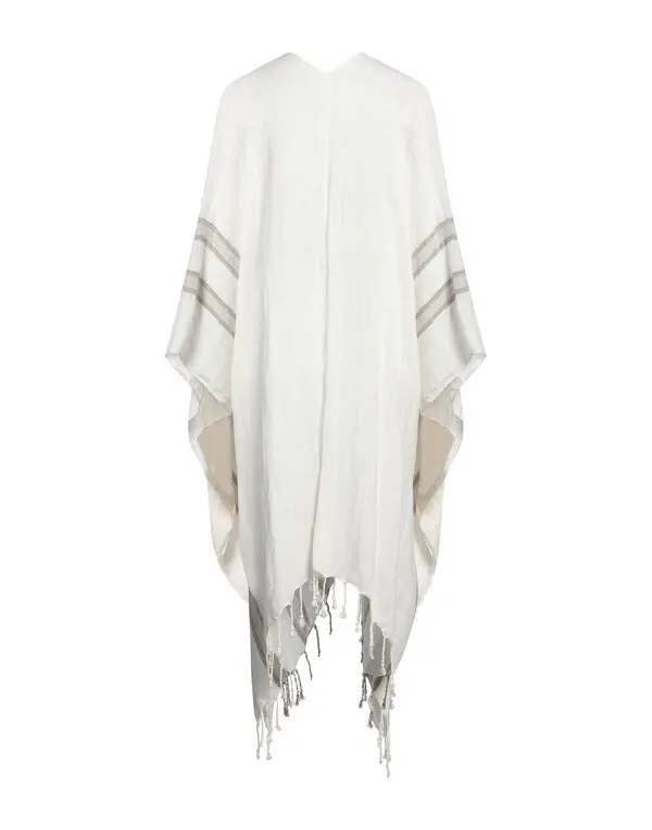 Brunello Cucinelli Linen Cape - White