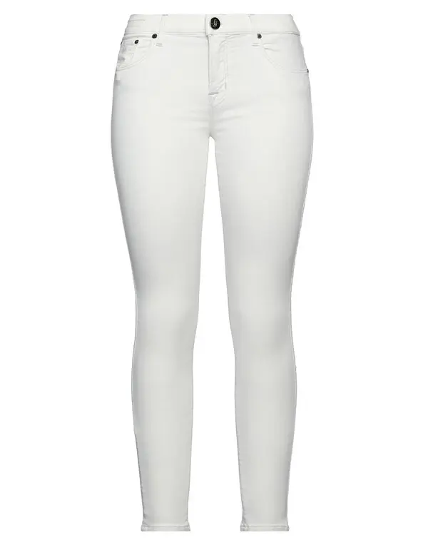 MOORER Slim Fit Jeans With Leather Trims