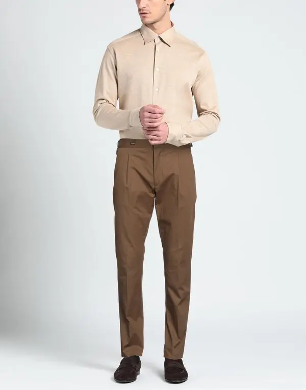 MOORER Tapered Leg Trousers - Beige