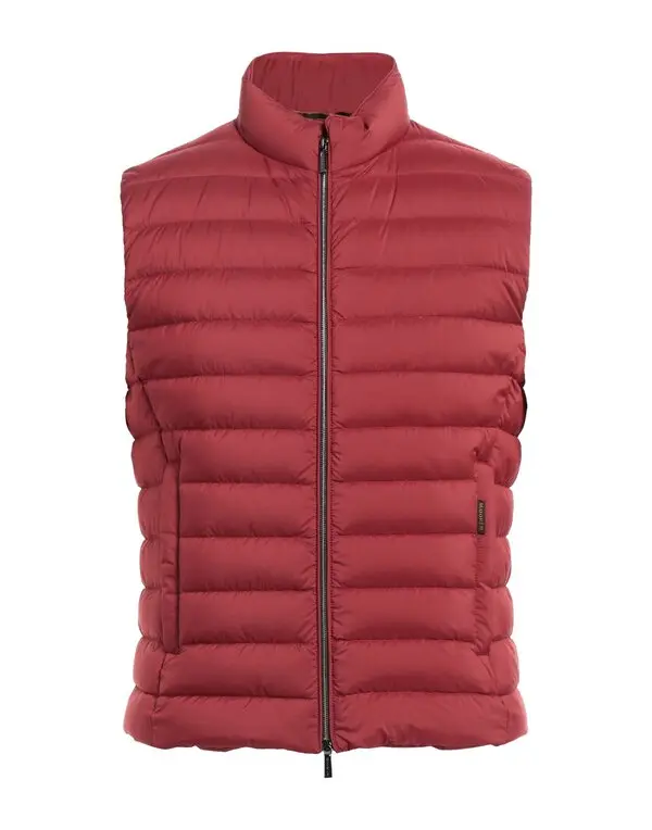 MOORER Quilted Vest - Red