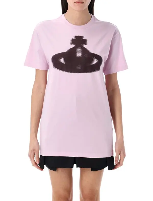 Buy VIVIENNE WESTWOOD Halftone Orb Classic T-shirt - Pink At 34