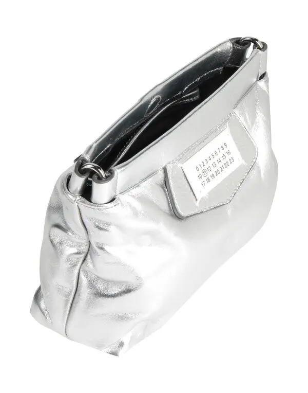 MAISON MARGIELA Leather Crossbody Bag - Silver