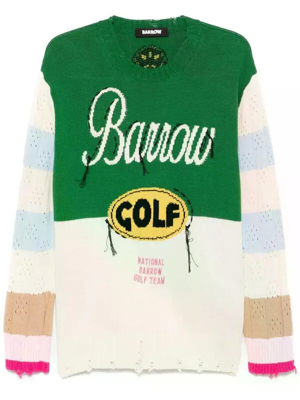 BARROW Logo-intarsia Sweater