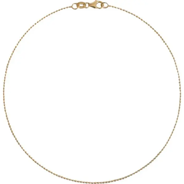 KINN Beaded Chain Anklet - Gold