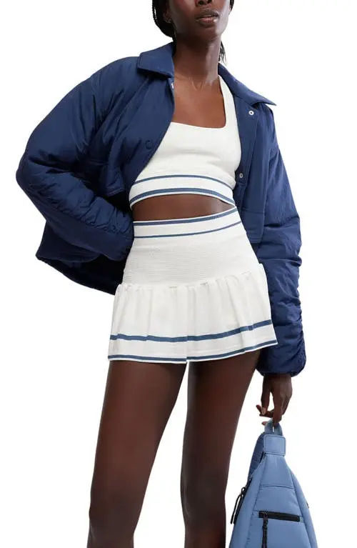 Free People Advantage Halter Top & Miniskirt Set - Skyline Combo