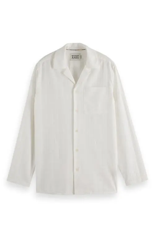 Scotch & Soda Classic Fit Cotton Voile Button-up Shirt