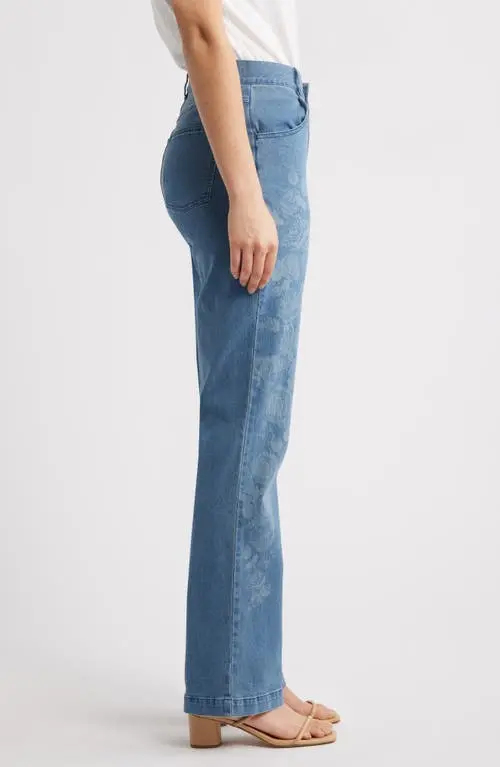 Hue Emma Floral Bootcut Jeans