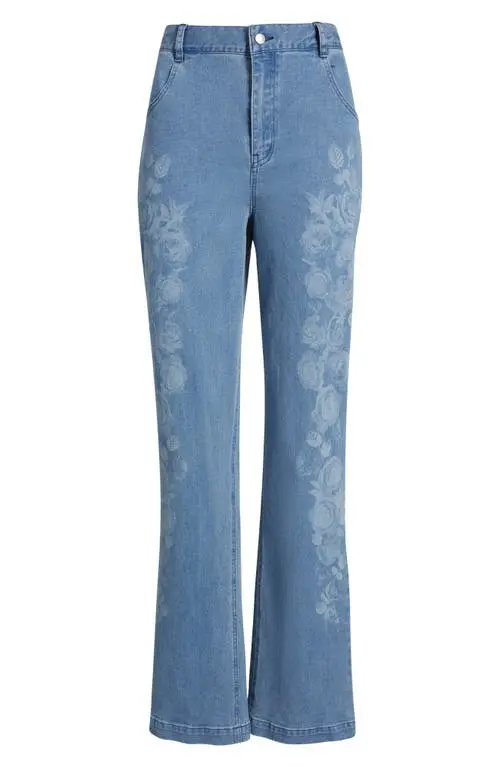 Hue Emma Floral Bootcut Jeans