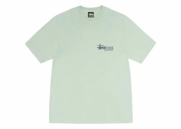 StÜssy Superior Quality Pigment Dyed Tee Shirt - Granite