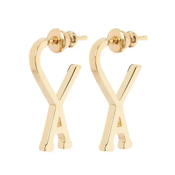 Ami De Coeur Small Hoop Earrings - Gold
