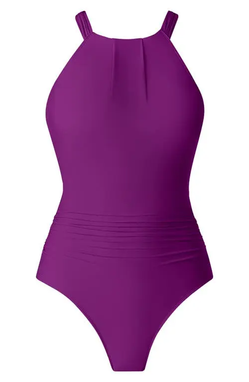 Magicsuit Amelia Open Back One-piece Swimsuit - Violet