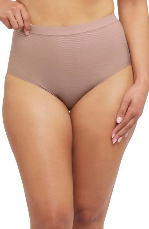Spanx Spanxshape™ Invisible Cotton Blend Briefs - Cafe Au Lait