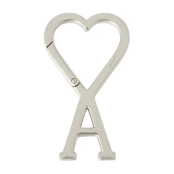 Ami De Coeur Hook Keyring - Vibrated Silver