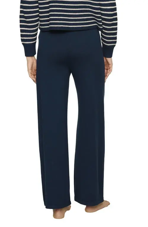 Eberjey Fine Gauge Sweater Knit Lounge Pants - Navy