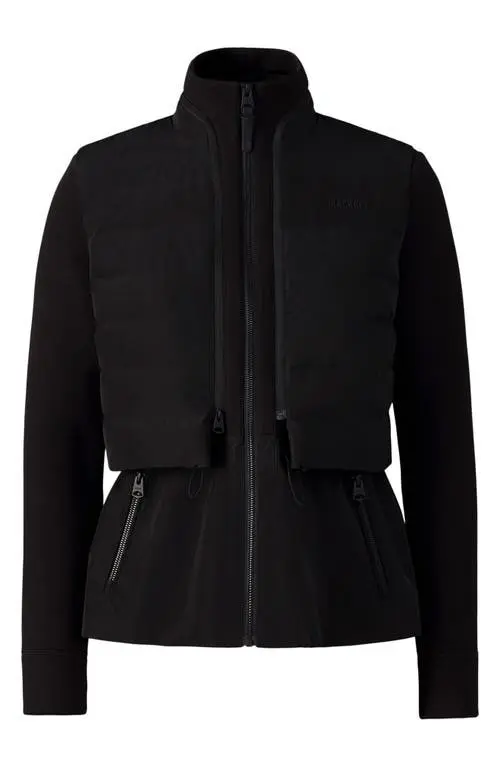 Mackage Priscilla 3-in-1 Hybrid Jacket With Down Vest - Black