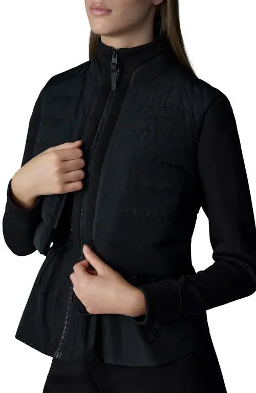 Mackage Priscilla 3-in-1 Hybrid Jacket With Down Vest - Black