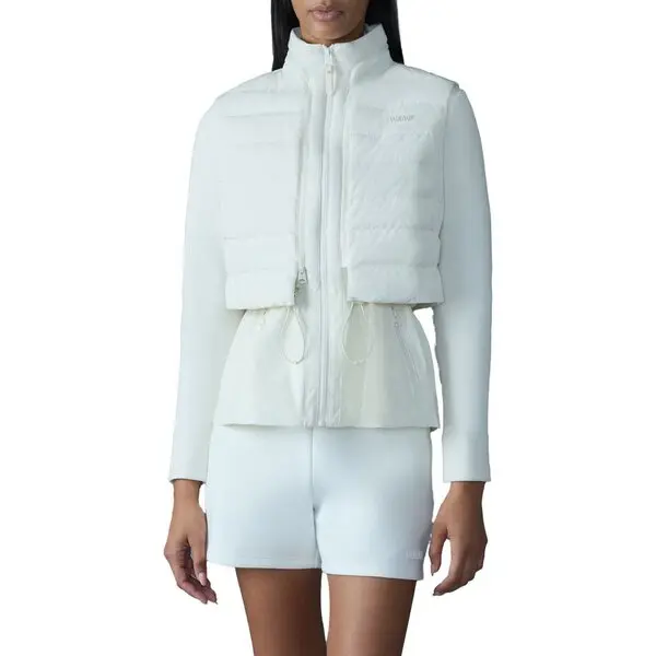 Mackage Priscilla 3-in-1 Hybrid Jacket With Down Vest - Cream