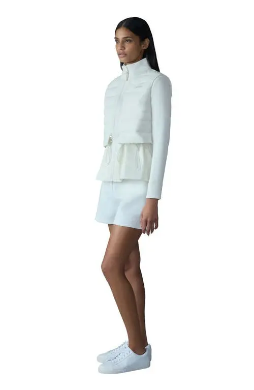 Mackage Priscilla 3-in-1 Hybrid Jacket With Down Vest - Cream