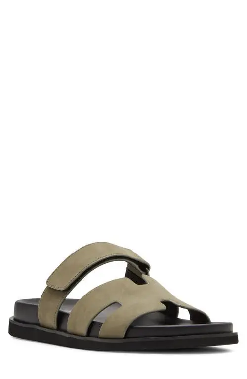 Steve Madden Maiven Slide Sandal - Olive Suede