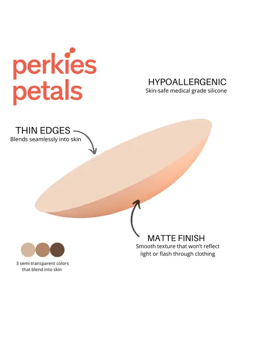 PERKIES Petals Nipple Covers - Medium Nude
