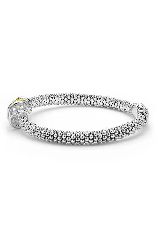 Lagos Caviar Lux Pavé Diamond Rope Bracelet