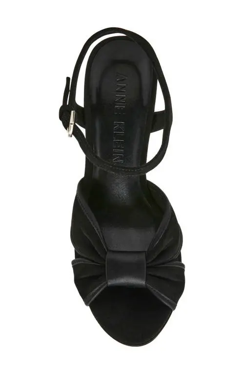 Anne Klein Platform Sandal - Black Sued