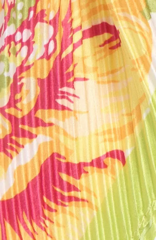 Echo Sunshine Garden Pleated Diamond Scarf - Peony