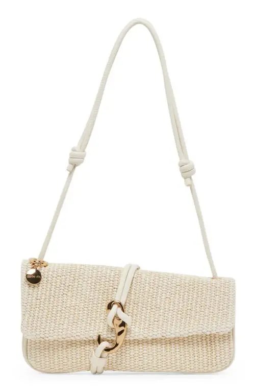 Dolce Vita Alice Raffia Shoulder Bag - Natural