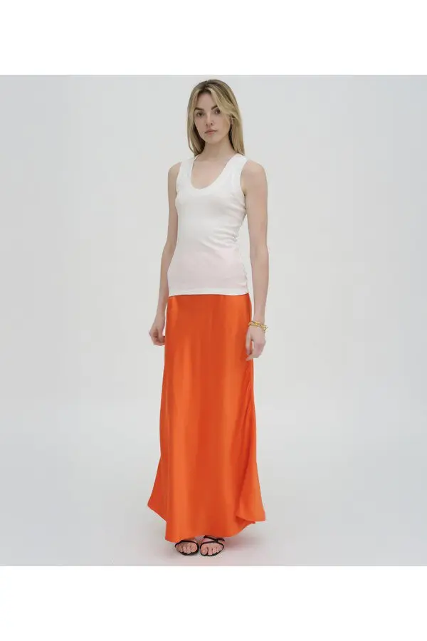 Rosetta Getty Bias Maxi Skirt