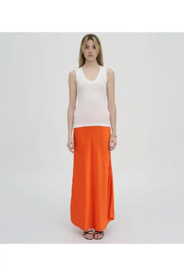Rosetta Getty Bias Maxi Skirt