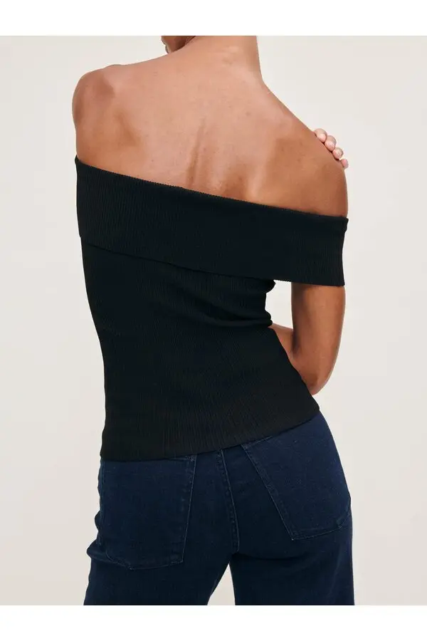 DL1961 Off Shoulder Rib Top