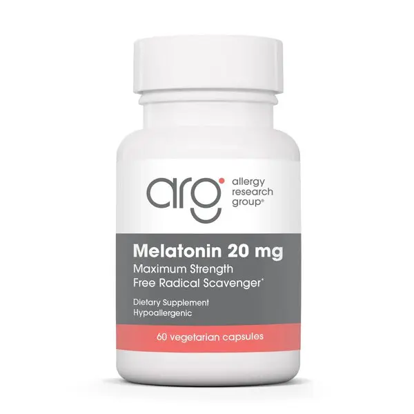 ALLERGY RESEARCH GROUP Melatonin 20mg 60 Capsules - One-color