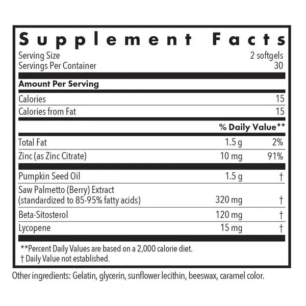 ALLERGY RESEARCH GROUP Palmetto Complex Ii 60 Softgels