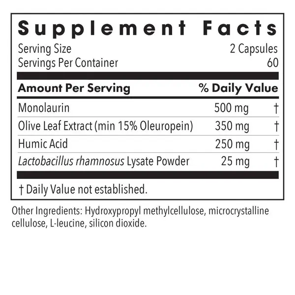 ALLERGY RESEARCH GROUP Humic-monolaurin Complex 120 Capsules