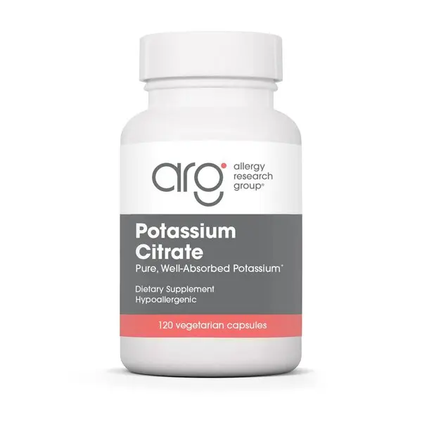 ALLERGY RESEARCH GROUP Potassium Citrate 120 Capsules - One-color
