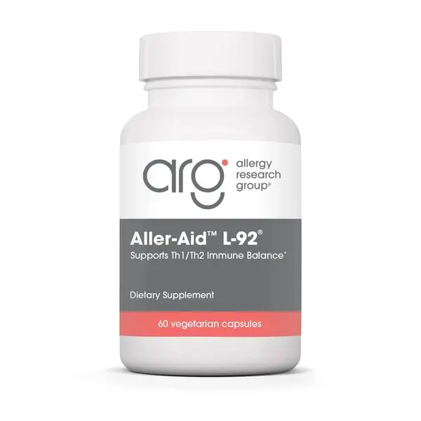 ALLERGY RESEARCH GROUP Aller-aid L-92 With L. Acidophilus L-92 60 Capsules - One-color