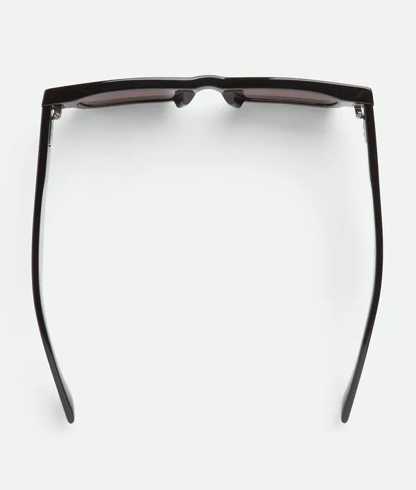 Bottega Veneta Square Sunglasses - Black/grey