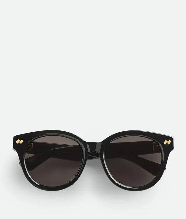 BOTTEGA  VENETA Bottega Veneta Round Sunglasses - Black/grey