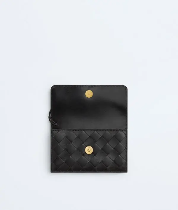 Bottega Veneta Andiamo Zipped Card Case - Black