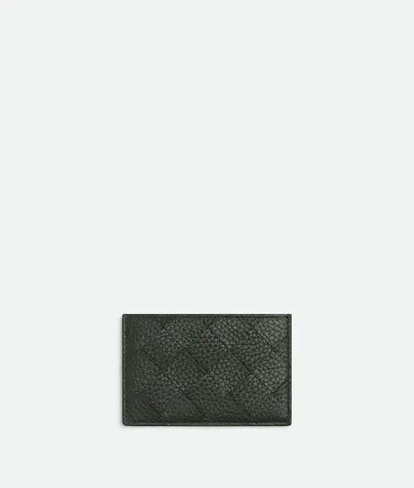 BOTTEGA  VENETA Intrecciato Credit Card Case - Dark Green