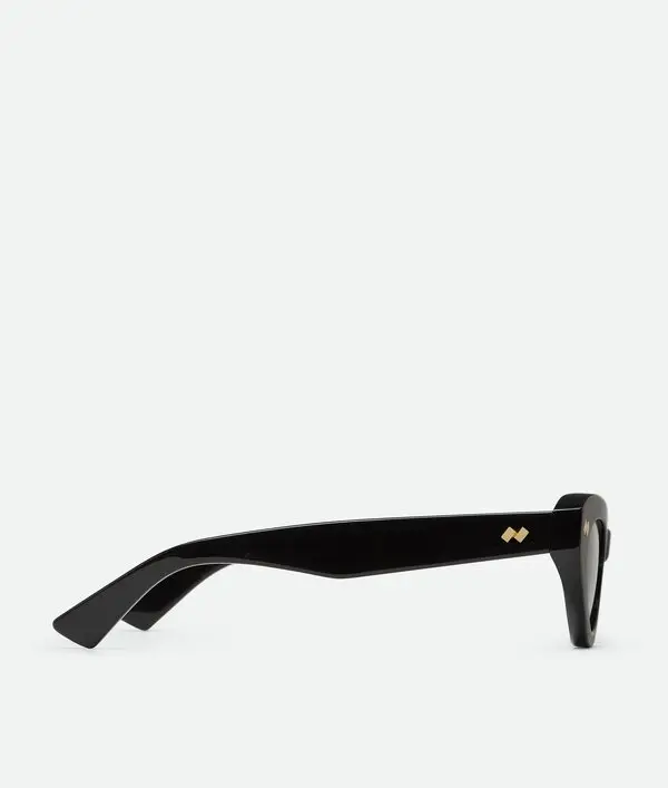 Bottega Veneta Cat Eye Eyeglasses - Black/transparent