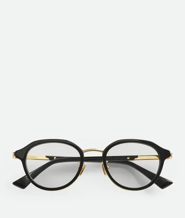 BOTTEGA  VENETA Bottega Veneta Forte Panthos Eyeglasses - Black/transparent