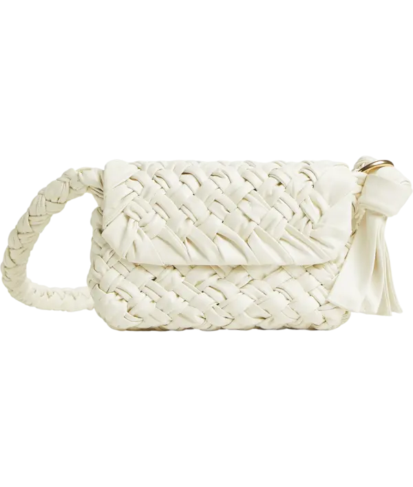 BOTTEGA  VENETA Small Kalimero Citt Foulard Intreccio Leather Crossbody Bag