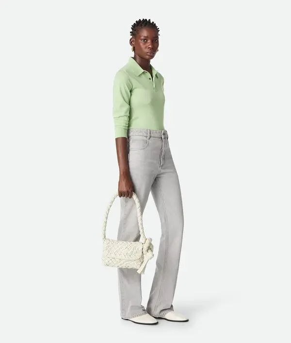 BOTTEGA  VENETA Small Kalimero Citt Foulard Intreccio Leather Crossbody Bag