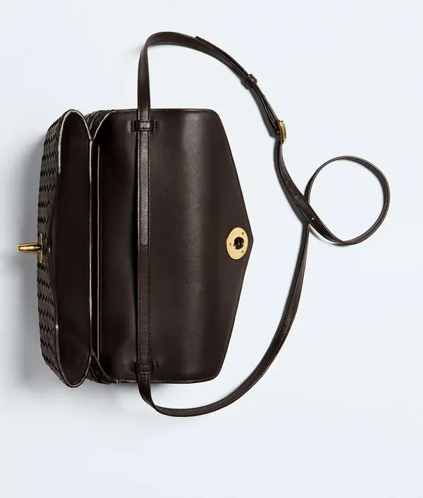 Bottega Veneta Intrecciato Leather Knot Lock Cross-body Bag - Fondant