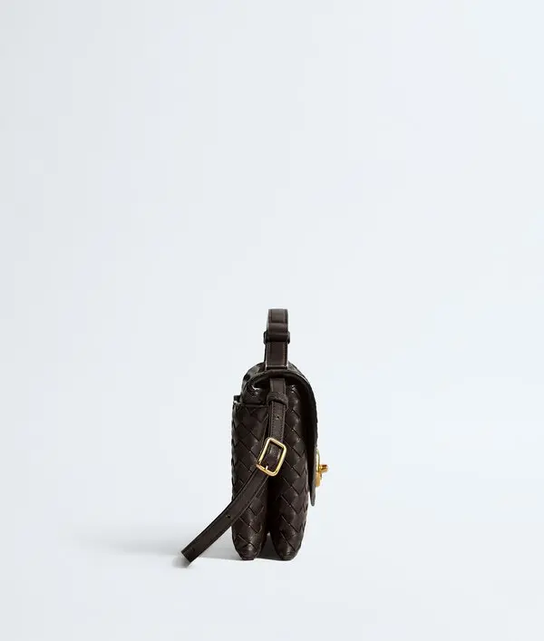 Bottega Veneta Intrecciato Leather Knot Lock Cross-body Bag - Fondant