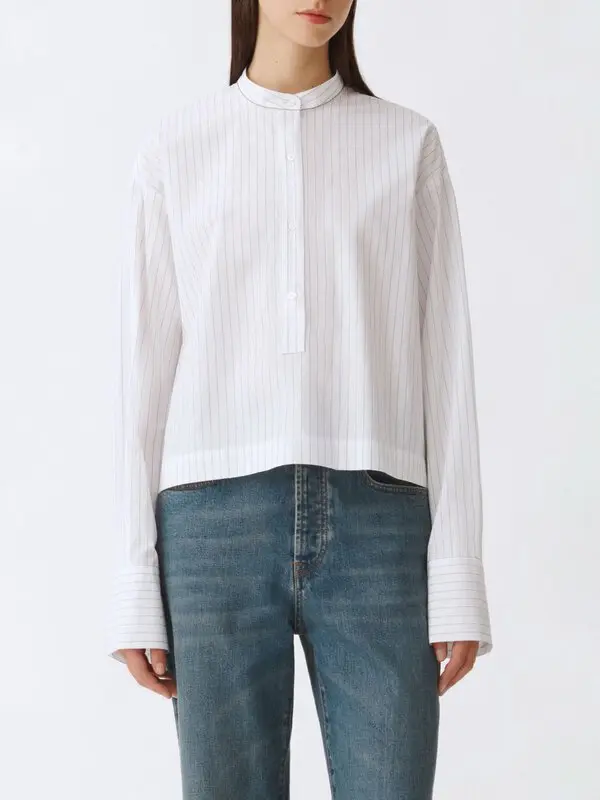 FABIANA FILIPPI 長袖カットソー ホワイト Fabiana Filippi Shirt In White - 25% Off | Editorialist