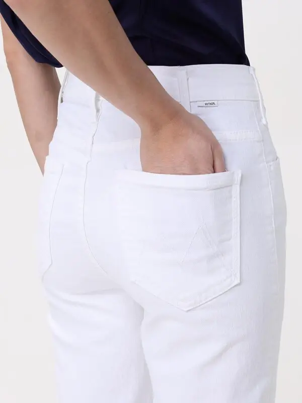MOTHER Straight Leg Jeans With Raw Edge Hem