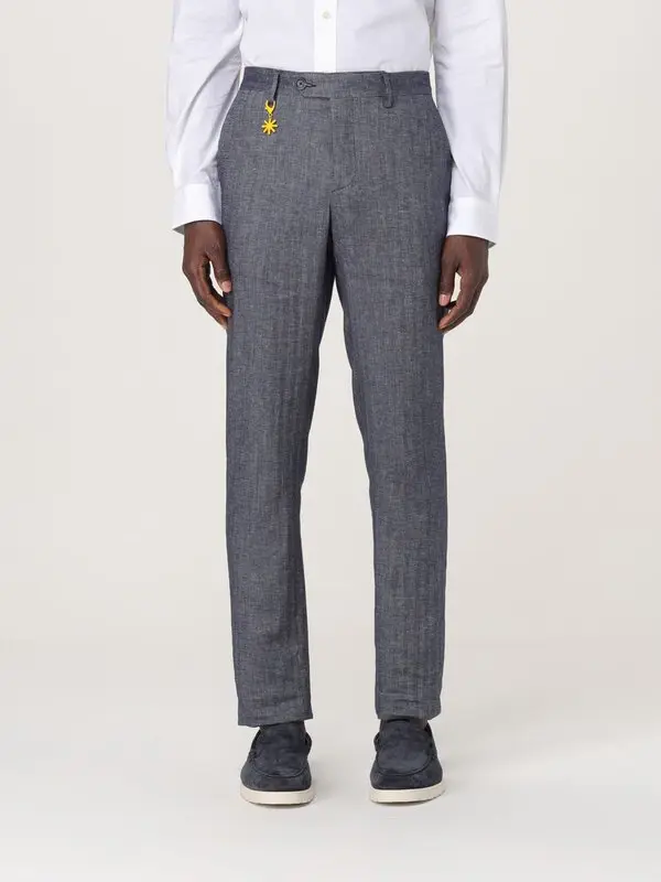 MANUEL RITZ Tailored Trousers - Blue