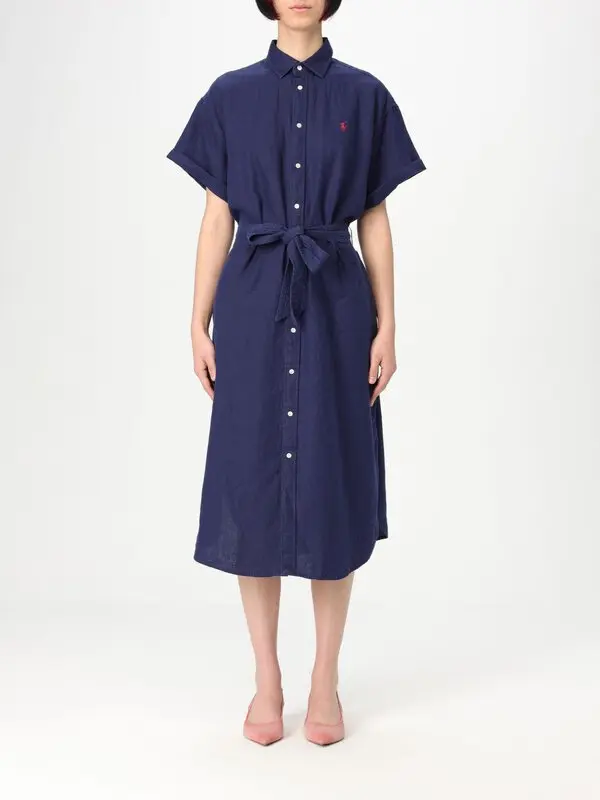 Ralph Lauren Shirt Dress In Navy - 23% Off | Editorialist
